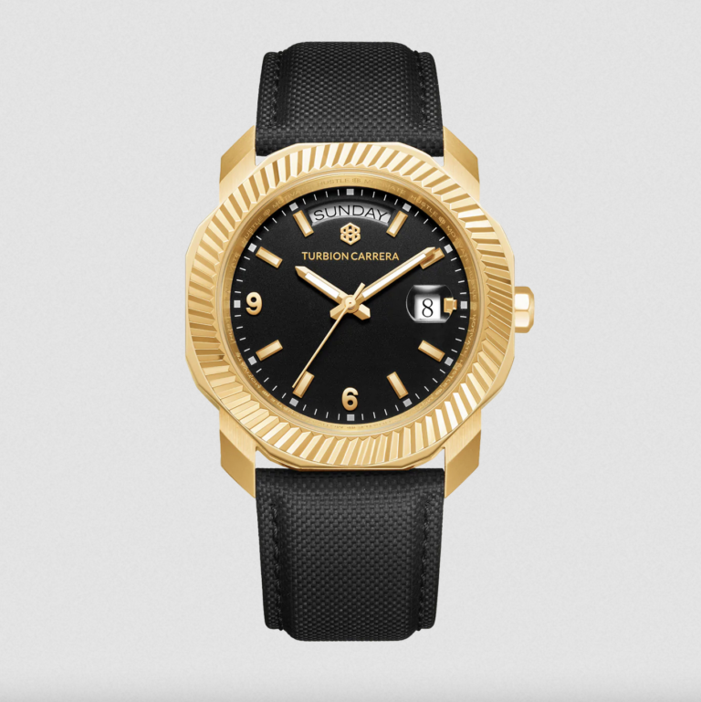 Introducing the Turbion Carrera Excellence Day-Date (Gold and Black) - WDB